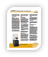 Motorized Hand Forklift / Lift Truck Specs | Yes Equipment