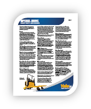Motorized Hand Forklift / Lift Truck Specs | Yes Equipment